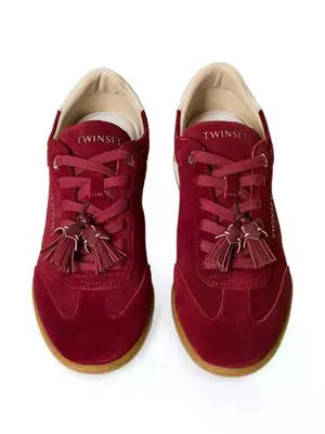 TWINSET Suede Trainers With Tassel Detail