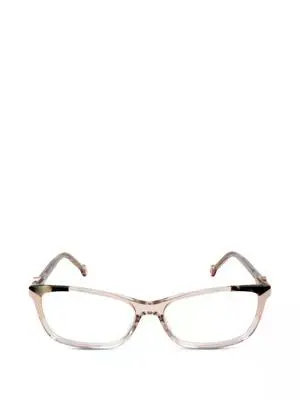 Carolina Herrera Tortoiseshell-effect Logo-plaque Glasses - Neutrals