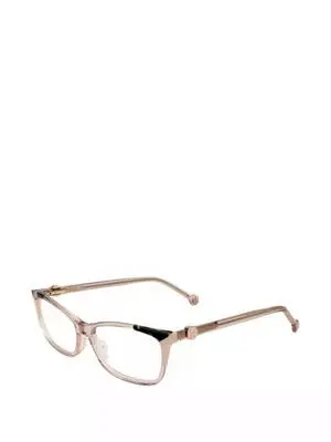 Carolina Herrera Tortoiseshell-effect Logo-plaque Glasses