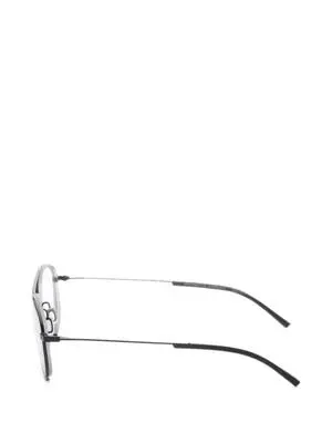 Porsche Design Round-frame Double-bridge Glasses