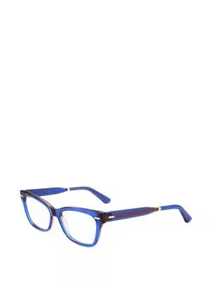 Calvin Klein Transparent Cat-eye Glasses - Blue