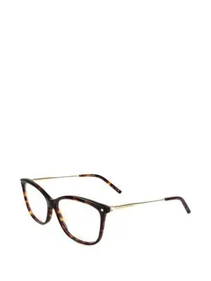 Carolina Herrera Rectangle-frame Glasses - Brown