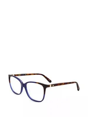 Kate Spade New York Karlyn Tortoiseshell-effect Square-frame Eyeglasses - Blue