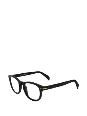 DB EYEWEAR BY DAVID BECKHAM Geometric Frame Eyeglasses - Black