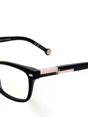 Carolina Herrera Logo-plaque Square-frame Glasses