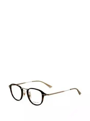 Montblanc Round-frame Glasses - Brown