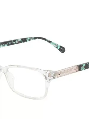 Kate Spade New York Tortoiseshell-effect Rectangle-frame Glasses