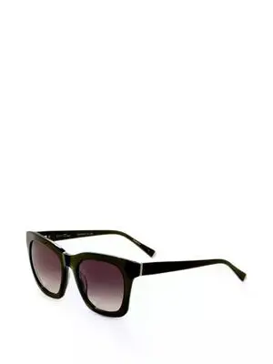 TURA Marley Square Frame Sunglasses - Green