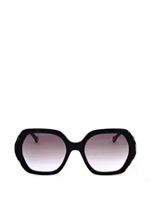 Carolina Herrera Geometric-frame Sunglasses - Black