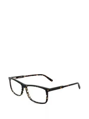 Lacoste Tortoiseshell-effect Rectangle Eyeglasses - Brown