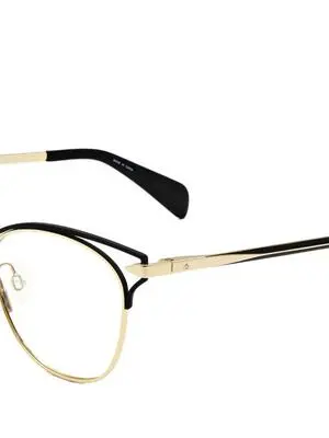 Rag & Bone Round Frame Eyeglasses - Black