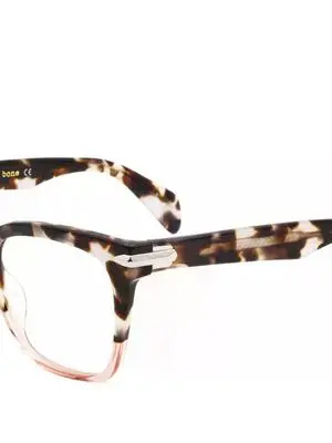 Rag & Bone Tortoiseshell-effect Square-frame Glasses - Brown