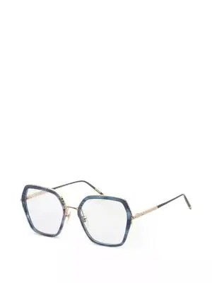 Chopard Geometric-frame Glasses - Blue