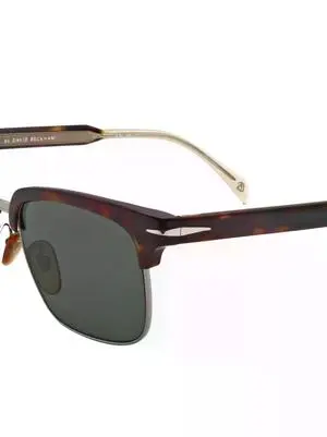 DB EYEWEAR BY DAVID BECKHAM Tortoiseshell-effect Square-frame Sunglasses - Brown