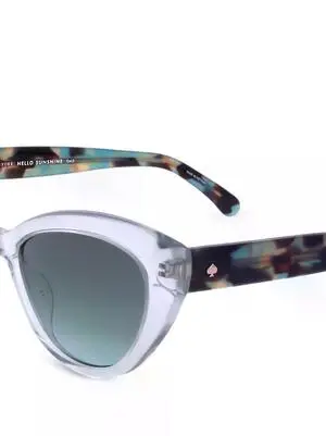 Kate Spade New York Cat-eye Sunglasses With Tortoiseshell Effect - White