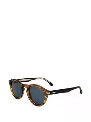 Carrera Eyewear Round-frame Horn-effect Sunglasses - Brown