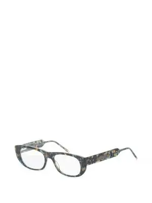 Thom Browne Tortoiseshell-effect Rectangle-frame Glasses