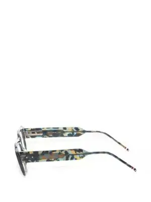 Thom Browne Tortoiseshell-effect Rectangle-frame Glasses