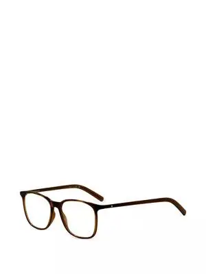 Montblanc Squared-frame Glasses - Brown
