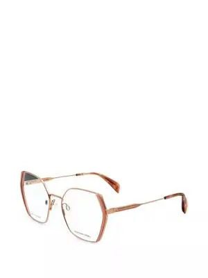 Rag & Bone Geometric-frame Glasses - Gold