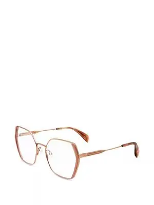 Rag & Bone Geometric-frame Glasses - Gold