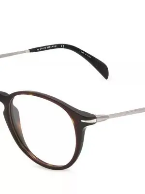 DB EYEWEAR BY DAVID BECKHAM Tortoiseshell-effect Round-frame Glasses
