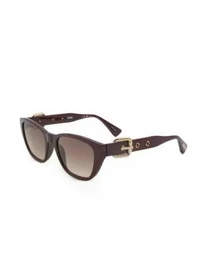 Moschino Buckle-detail Cat-eye Sunglasses - Red