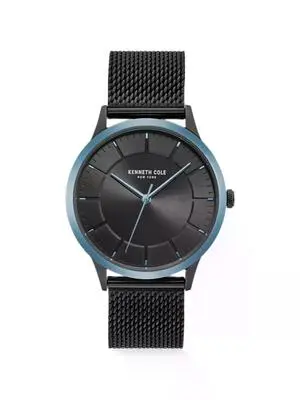 KENNETH COLE Mesh Strap 41mm Watch - Black