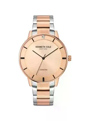 KENNETH COLE Round Face 43mm Watch - Pink