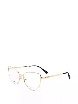 Moschino Cat-eye Frame Glasses - Gold