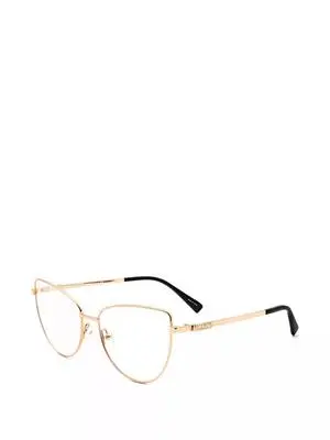 Moschino Cat-eye Frame Glasses - Gold