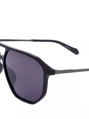 Fossil Geometric-frame Sunglasses - Black