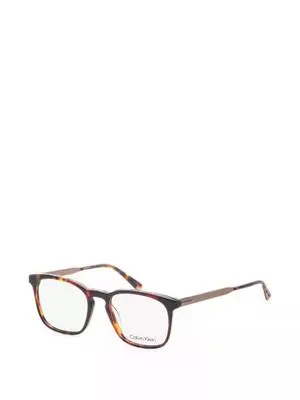 Calvin Klein Rectangle-frame Glasses - Red