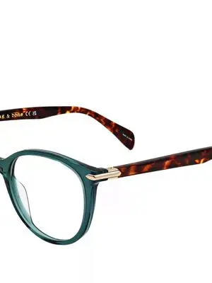 Rag & Bone Round Frame Eyeglasses - Green