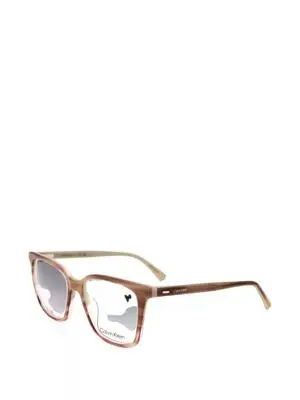 Calvin Klein Tortoiseshell-effect Square-frame Glasses - Neutrals