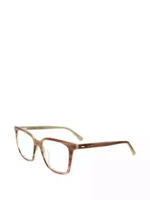 Calvin Klein Tortoiseshell-effect Square-frame Eyeglasses - Neutrals