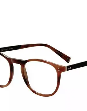 John Varvatos Tortoiseshell-effect Round-frame Glasses