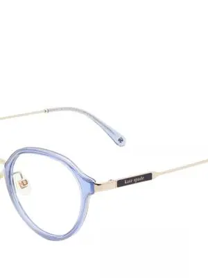 Kate Spade New York Glitter-effect Round-frame Glasses - Blue