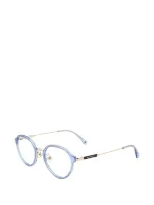 Kate Spade New York Glitter Effect Round Frame Eyeglasses - Blue