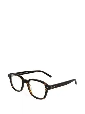 Tommy Hilfiger Tortoiseshell-effect Square-frame Glasses - Brown
