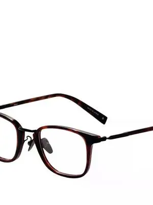 John Varvatos Tortoiseshell-effect Square-frame Glasses