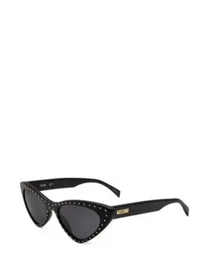 Moschino Studded Cat-eye Sunglasses - Black