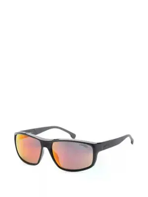Carrera Eyewear Logo-lettering Rectangle-frame Sunglasses - Black