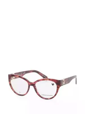 Longchamp Cat-eye Tortoiseshell-effect Glasses - Black