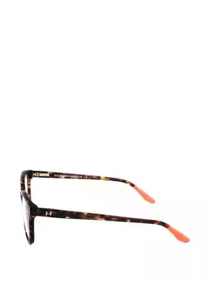 Under Armour Tortoiseshell Effect Square Frame Eyeglasses - Brown