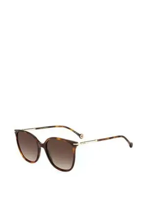 Carolina Herrera Tortoiseshell-effect Cat-eye Sunglasses