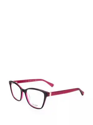 Kate Spade New York Belen Rectangle-frame Glasses - Black