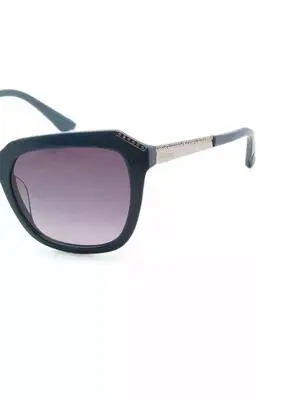 SWAROVSKI Crystal Embellished Geometric Frame Sunglasses