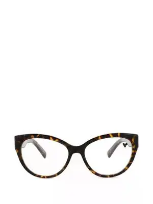 Longchamp Tortoiseshell-pattern Cat-eye Glasses - Brown