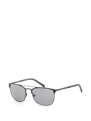 Calvin Klein Matte Double-bridge Sunglasses - Black